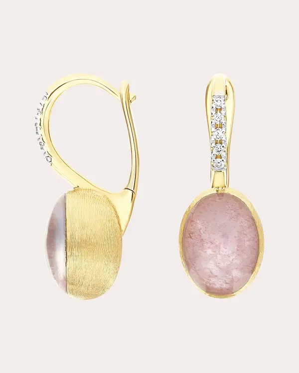 NANIS ITALIAN JEWELS Small Rosolio Boules Ciliegine Drop Earrings