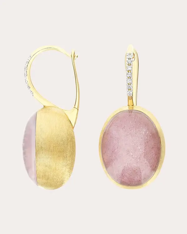 NANIS ITALIAN JEWELS Large Rosolio Boules Ciliegine Drop Earrings