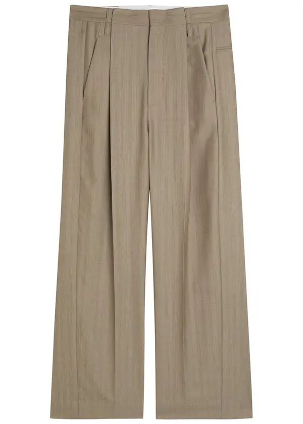 Victoria Beckham Wide-leg Wool Trousers
