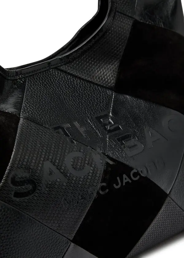 Marc Jacobs The Sack Panelled Suede And Leather Shoulder Bag