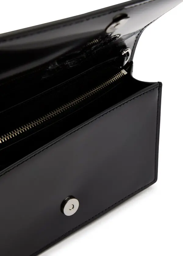 Marc Jacobs Glam Mirror Mini Glossed Leather Cross-body Bag