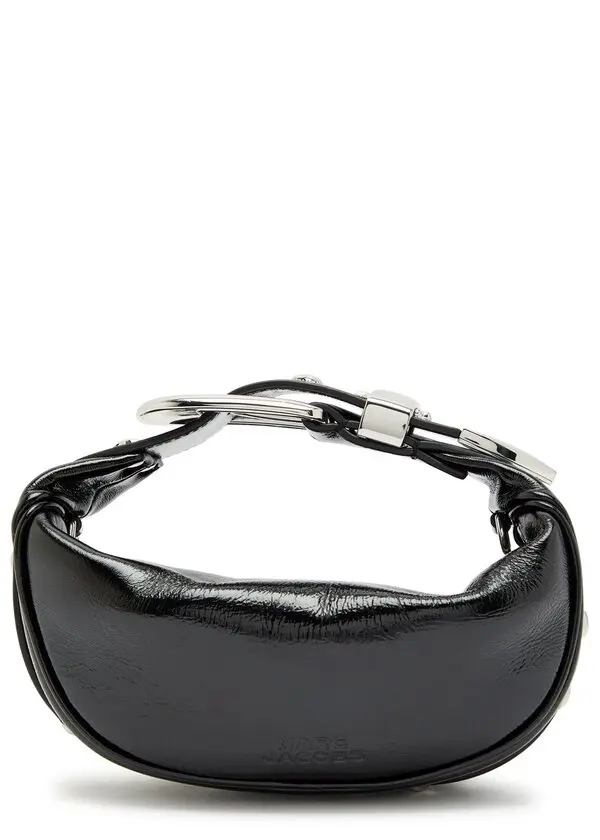 Marc Jacobs The Party Studded Glossed Leather Top Handle Bag