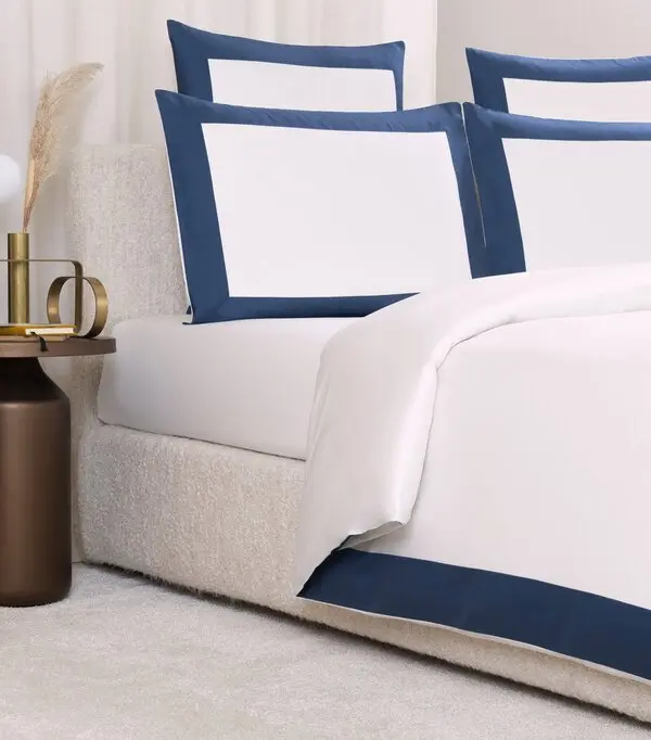Frette Cotton Bold Duvet Cover - Blue