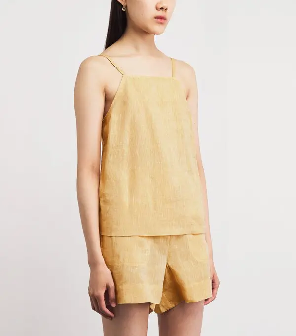 ERES Linen Camisole Blouse - Yellow