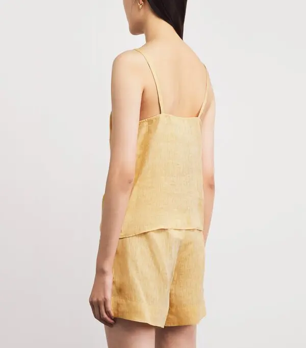 ERES Linen Camisole Blouse - Yellow