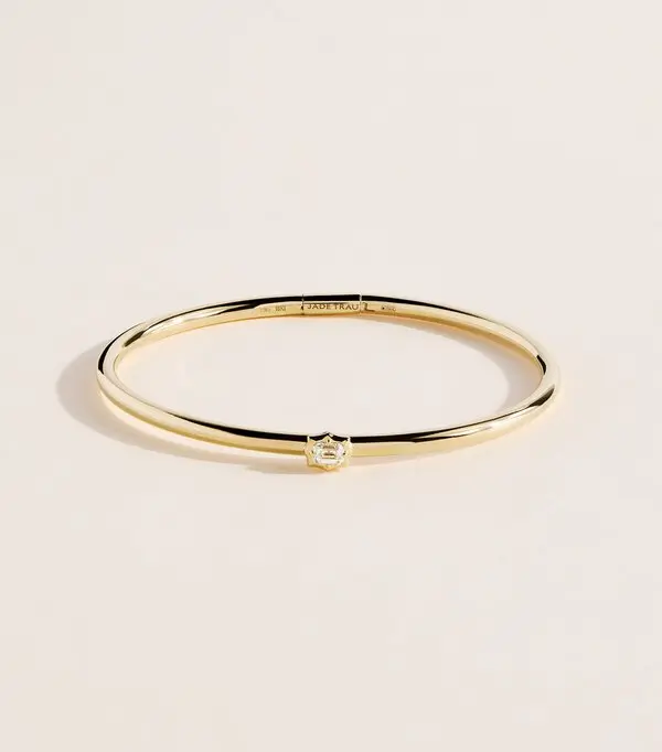 JADE TRAU Yellow And Diamond Vanguard Plié Bangle - Gold