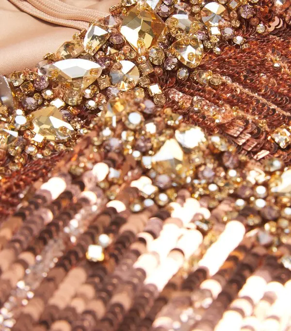 Jenny Packham Embellished Sequined Gown