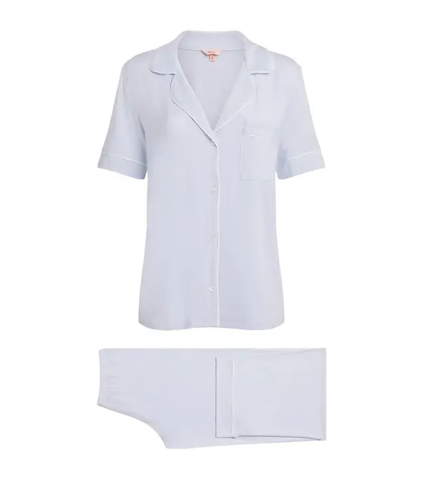 Eberjey Short-sleeve Gisele Pyjama Set - Blue