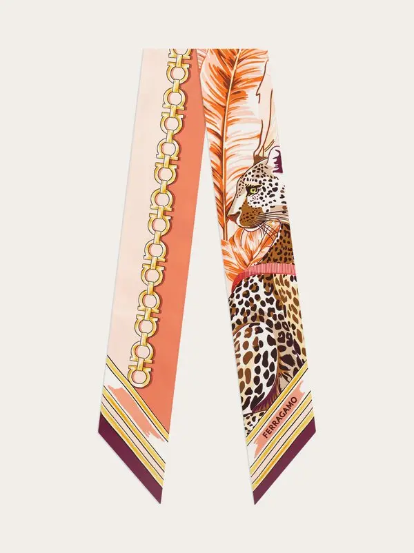 FERRAGAMO Felini Print Silk Mini Bandeau - Pink