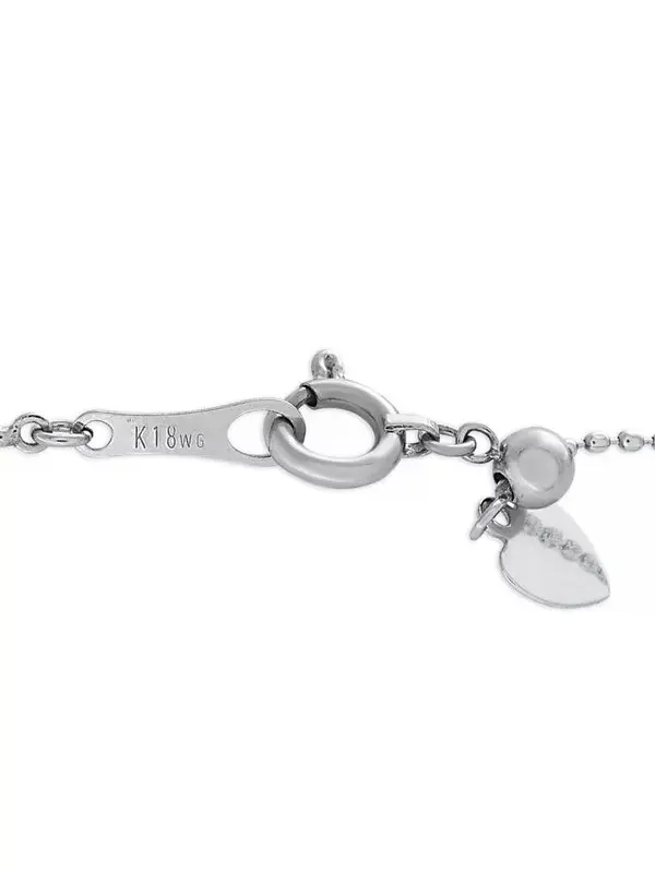 LB EXCLUSIVE 18k White Gold Diamond Cross Pendant Necklace