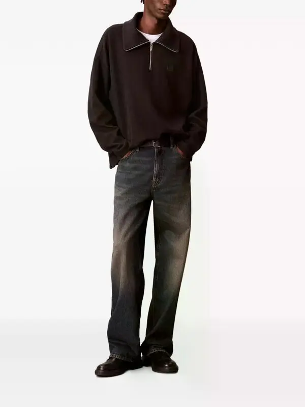 Calvin Klein Quarter-zip Logo-patch Sweater