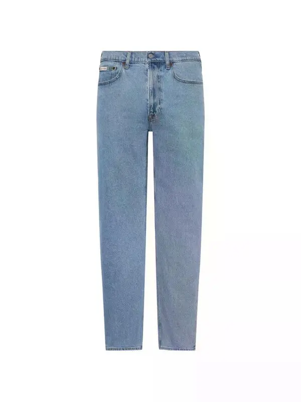 Calvin Klein Light Wash Logo Patch Jeans
