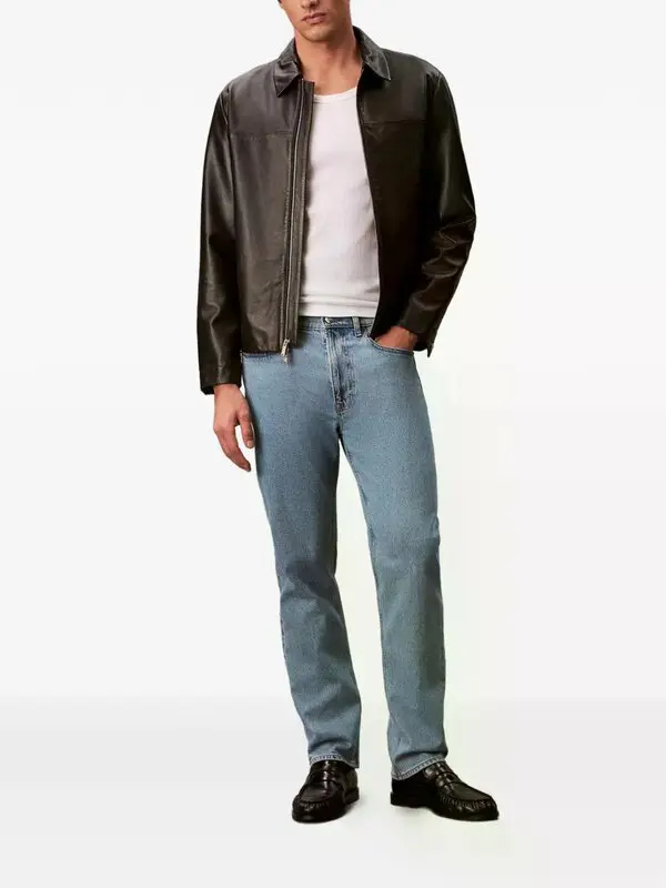Calvin Klein Light Wash Logo Patch Jeans