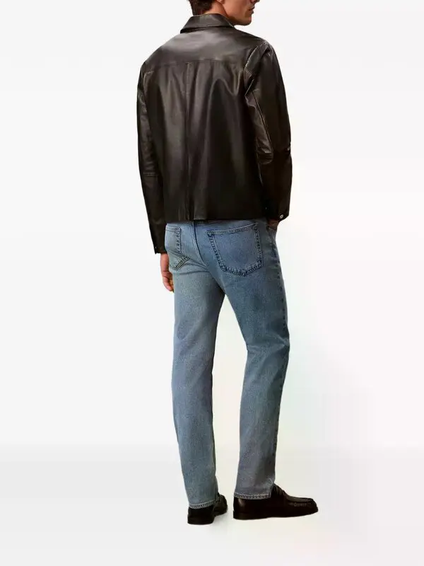 Calvin Klein Light Wash Logo Patch Jeans