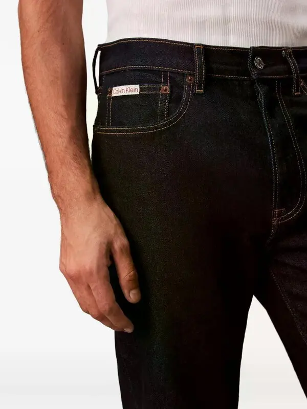 Calvin Klein Patch Straight Leg Jeans