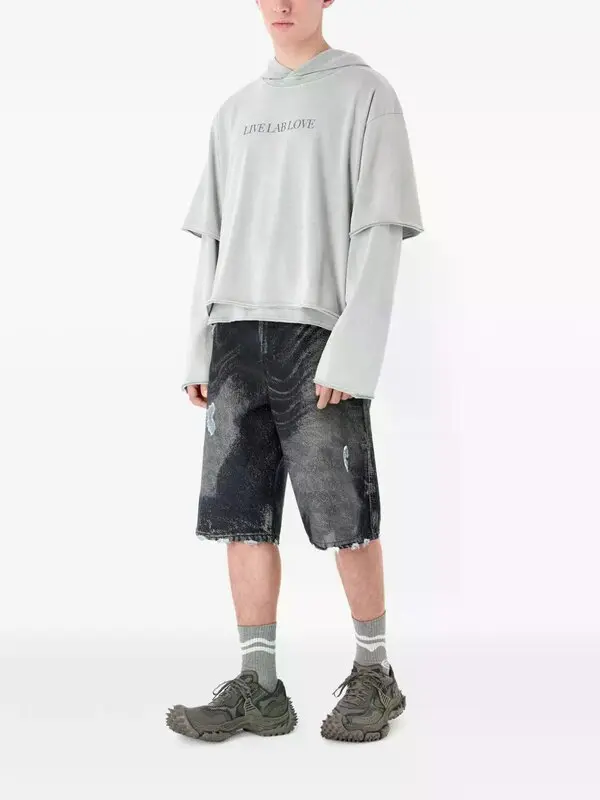 Camper Layered Hoodie - Grey
