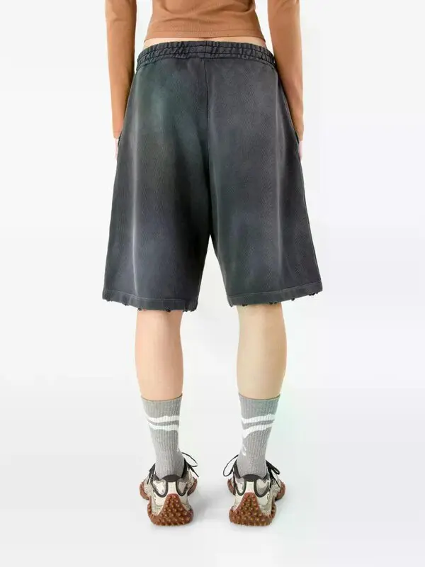 Camper Logo Raw Edge Hem Shorts