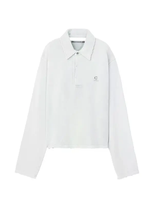 Camper Frayed Collar Sweatshirt