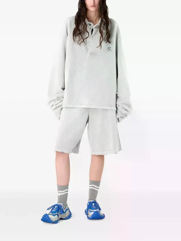 Camper Frayed Collar Sweatshirt
