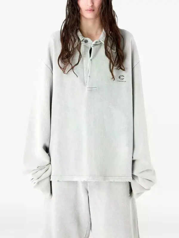 Camper Frayed Collar Sweatshirt