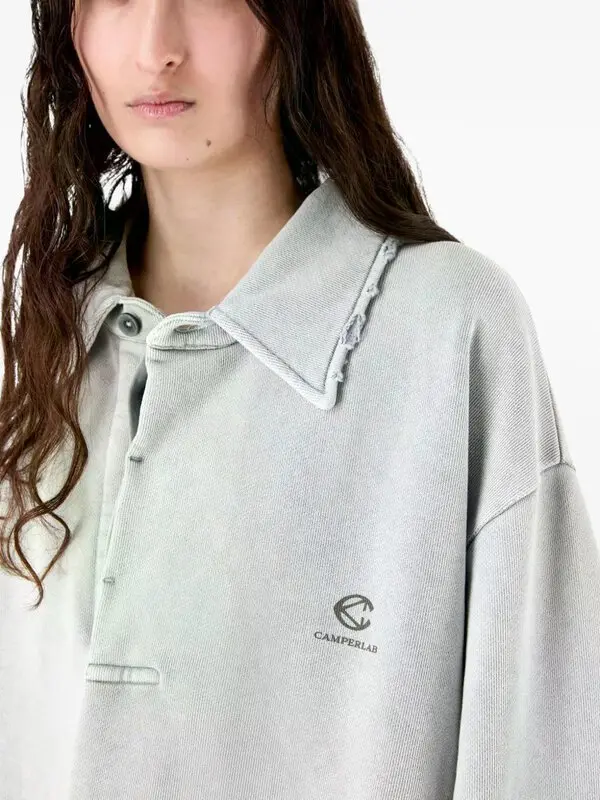 Camper Frayed Collar Sweatshirt