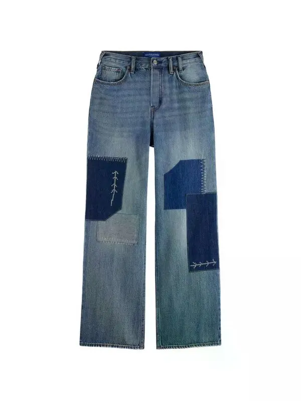 Scotch & Soda Patchwork Embroidered Jeans