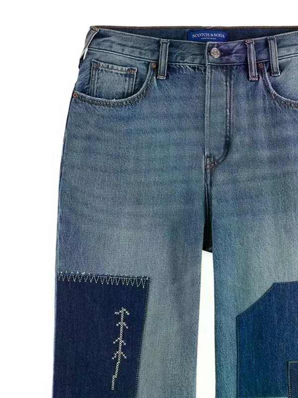 Scotch & Soda Patchwork Embroidered Jeans
