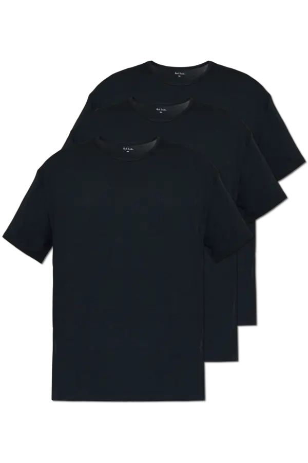 Paul Smith Three-pack Of Underwear T-shirts - Black