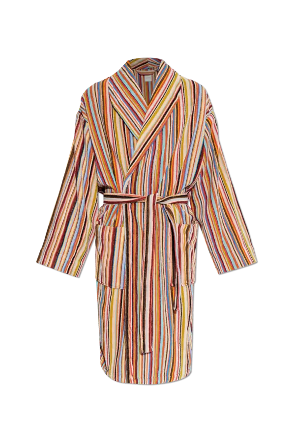 Paul Smith Cotton Bathrobe With Pockets - Multicolour
