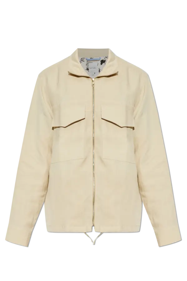 Paul Smith Shirt With Zipper - Beige