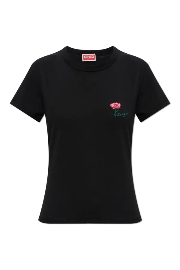 Kenzo Embroidered Flower Logo T-shirt