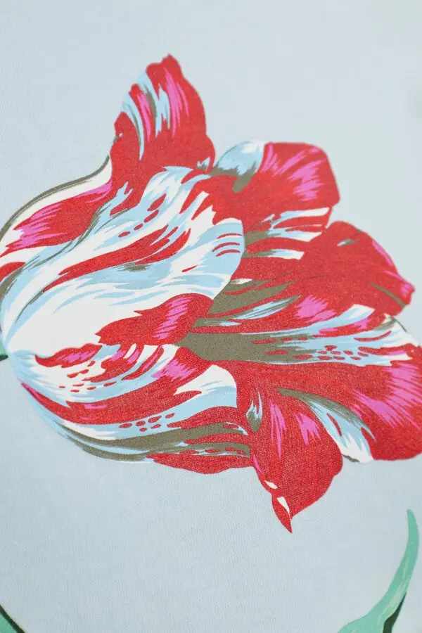 Kenzo Tulip Graphic" Cotton Knit T-shirt