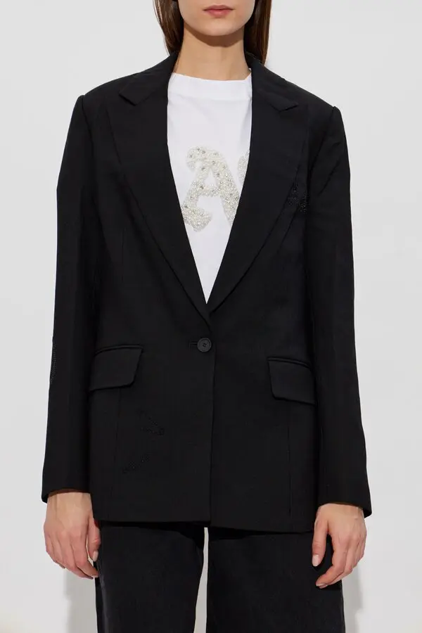 ALLSAINTS Ottie Embellished Single-breasted Blazer