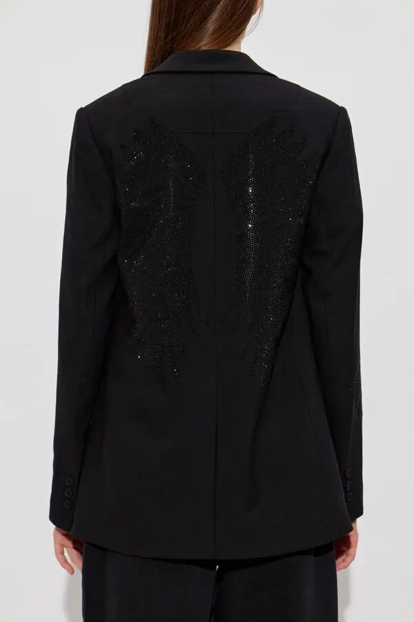 ALLSAINTS Ottie Embellished Single-breasted Blazer