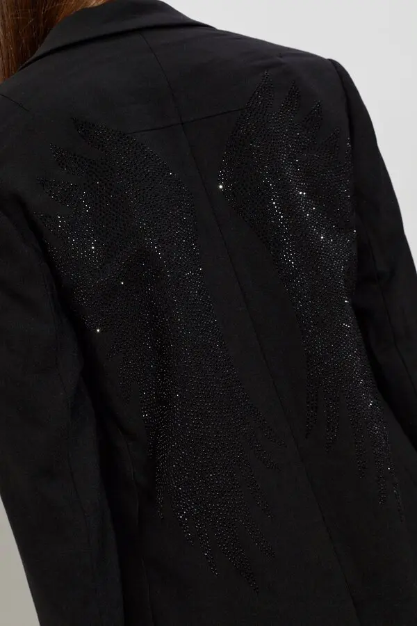 ALLSAINTS Ottie Embellished Single-breasted Blazer