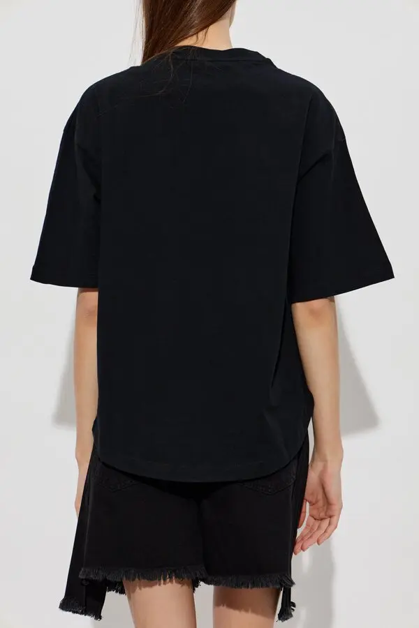 ALLSAINTS As" Crystal Appliqué Oversized T-shirt