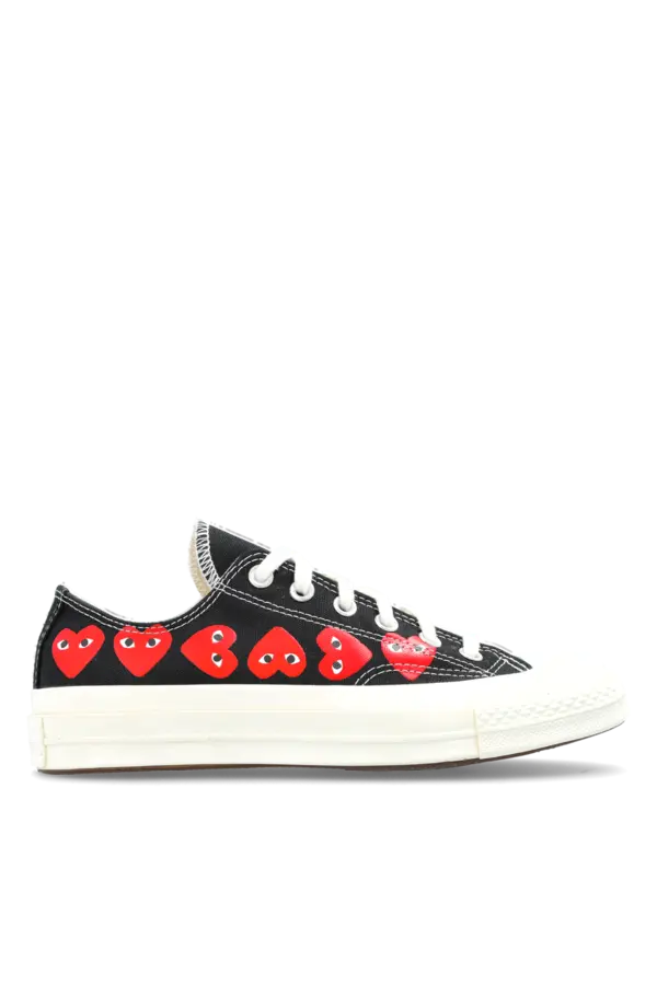 Play Comme Des Garcon X Converse Low Top Sneakers - Black