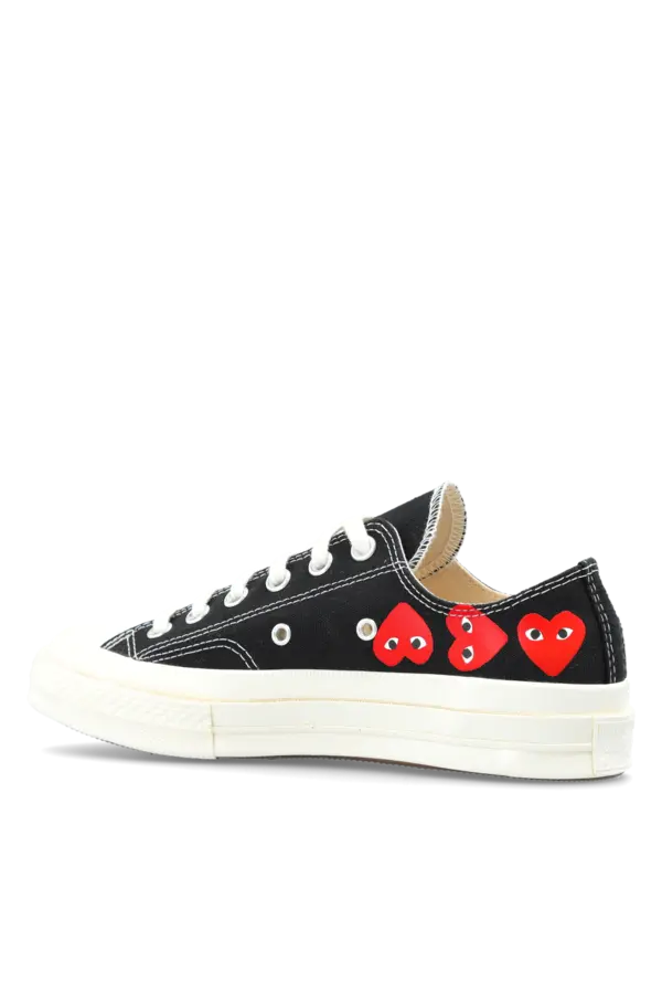 Play Comme Des Garcon X Converse Low Top Sneakers - Black