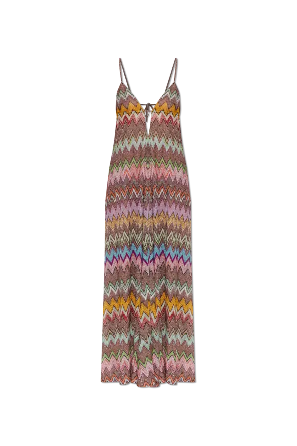 Missoni Sleeveless Maxi Dress With Zigzag Pattern - Multicolour