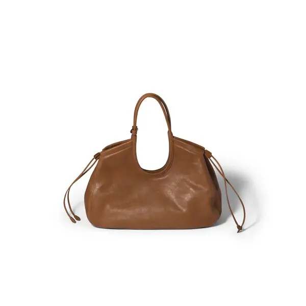 Miu Miu Ivy Nappa Leather Shopping Bag - Oak