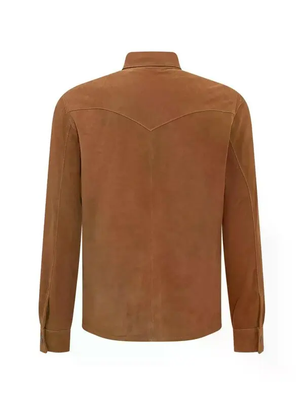RENZO ROMAGNOLI Suede Shirt Jacket