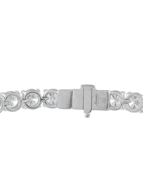 LB EXCLUSIVE 18k White Gold 8.0 Carat Diamond Tennis Bracelet - Silver