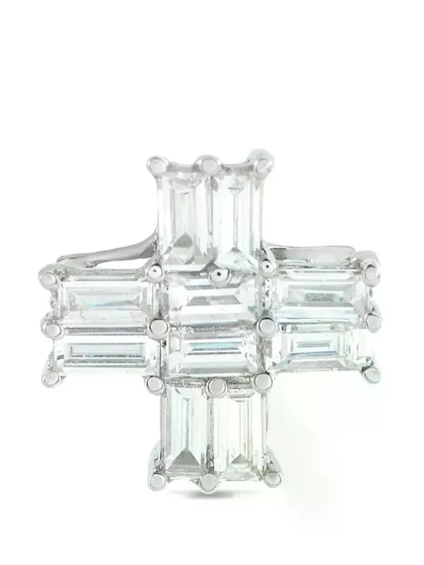 LB EXCLUSIVE 18k White Gold Diamond Cross Pendant
