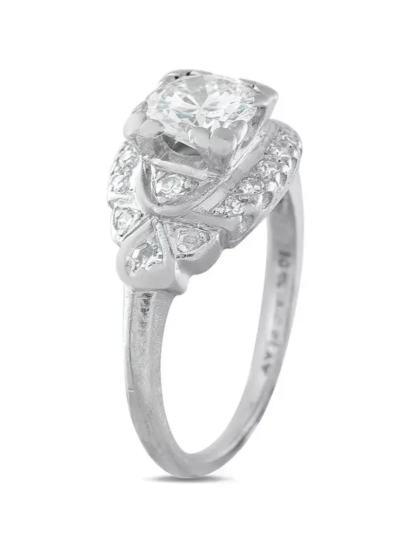 LB EXCLUSIVE Platinum Diamond Engagement Ring - Silver