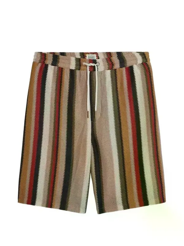 Scotch & Soda Vertical Stripe Knit Drawstring Shorts