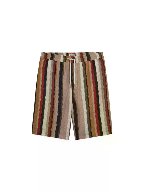 Scotch & Soda Vertical Stripe Knit Drawstring Shorts