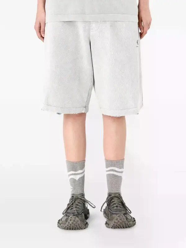 Camper Frayed Hem Track Shorts