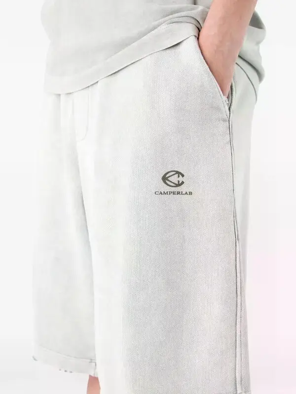 Camper Frayed Hem Track Shorts
