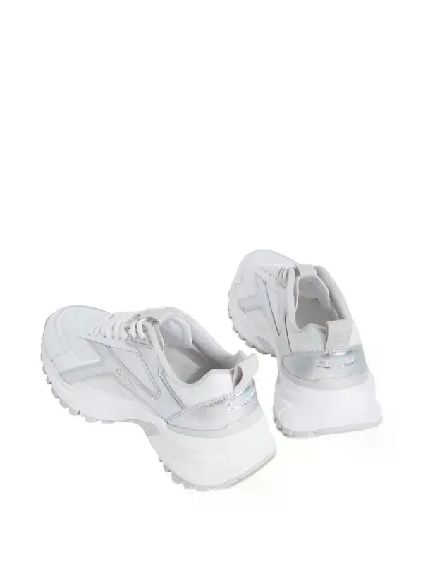 Calvin Klein Panelled Metallic-effect Sneakers