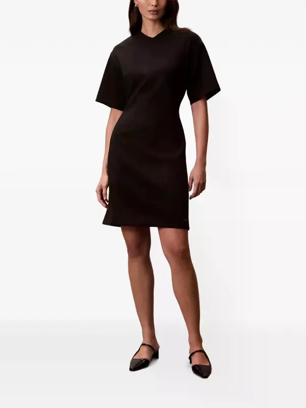 Calvin Klein Short Sleeve V-neck Dress